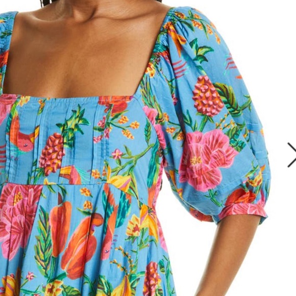 FARM Rio | Dresses | Nwt Farm Rio Blue Toucans Garden Dress | Poshmark